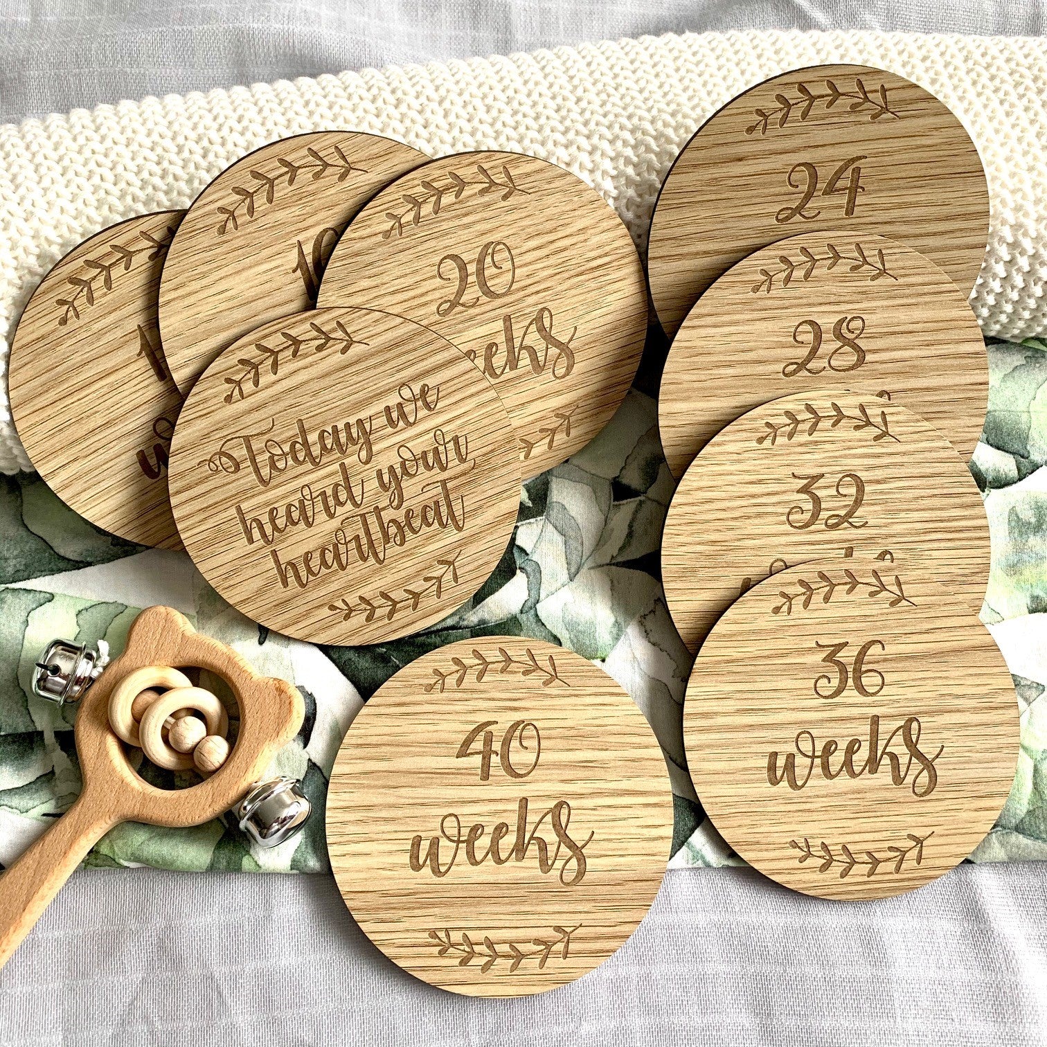 Wooden Milestone Discs - Bump & Birth – Home of Hart